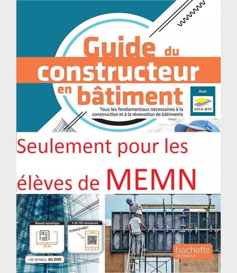 Guide du constructeur en bâtiment (neuf) - Filière TEBEE - 2nde -1ère ...
